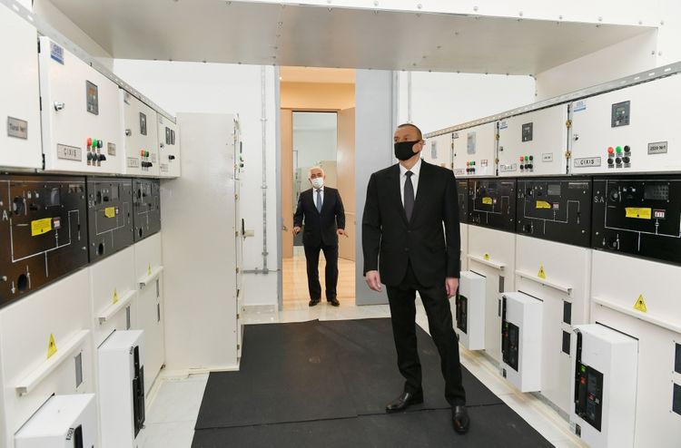 President Ilham Aliyev inaugurated Ahmadli substation owned by ...