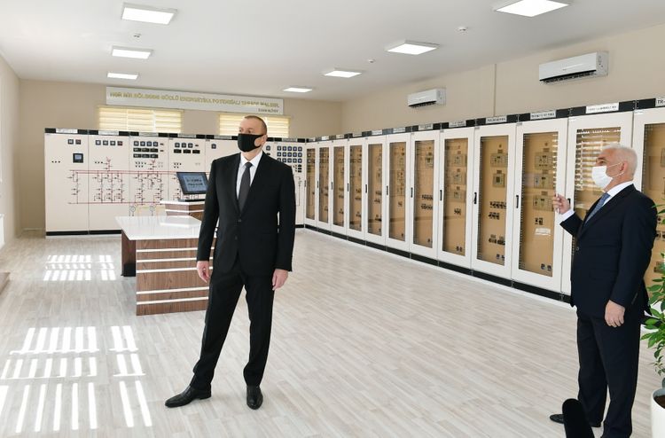 President Ilham Aliyev inaugurated Ahmadli substation owned by ...