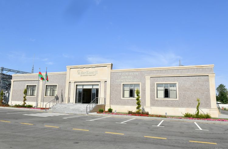 President Ilham Aliyev inaugurated Ahmadli substation owned by ...