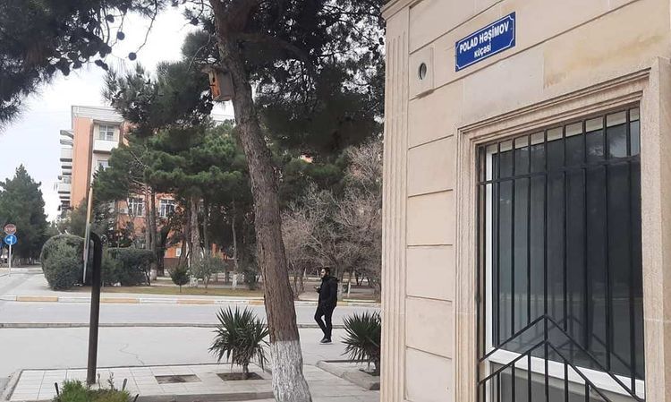 One of the central streets in Sumgayit city of Azerbaijan named after ...
