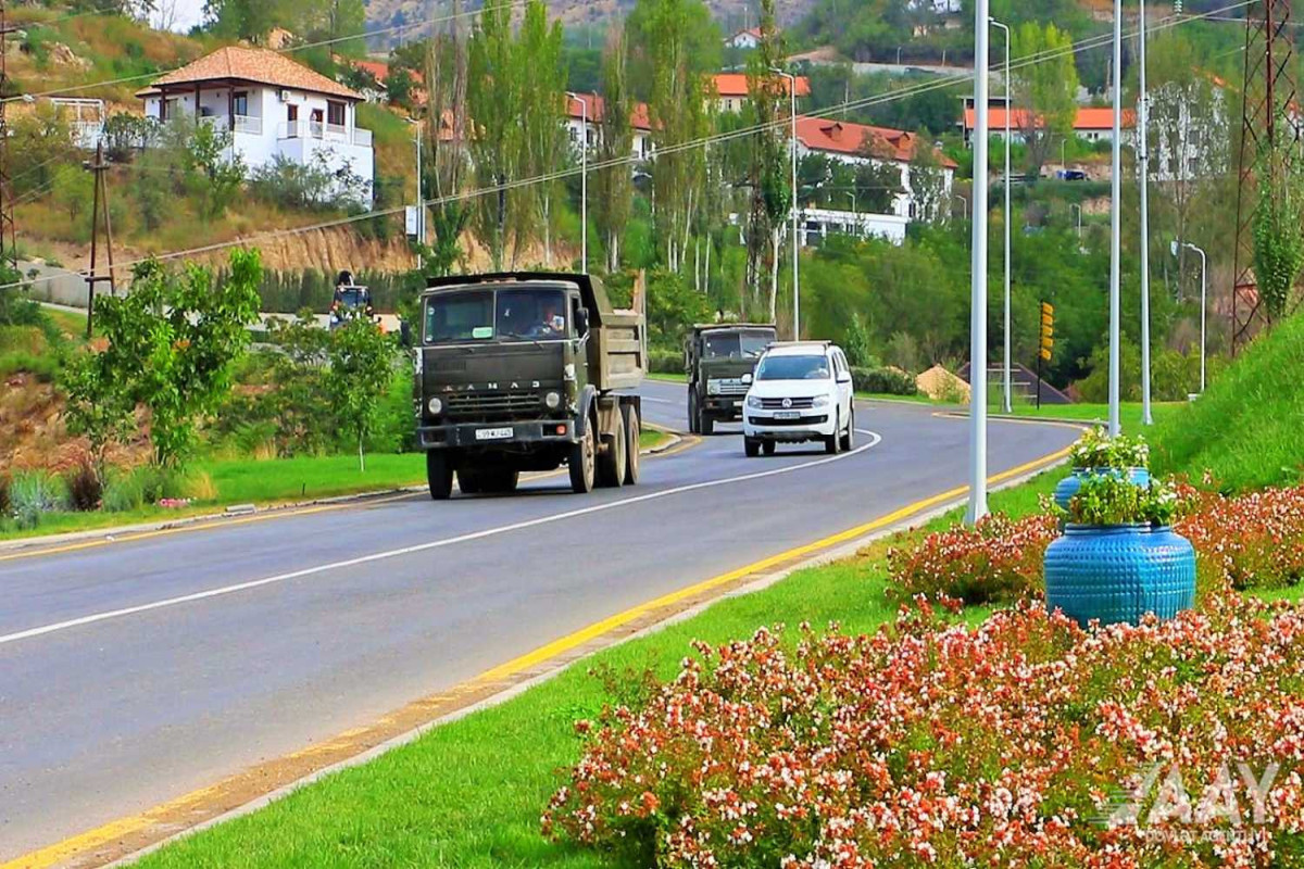 Restoration of inner-city roads of Lachin being carried out rapidly ...