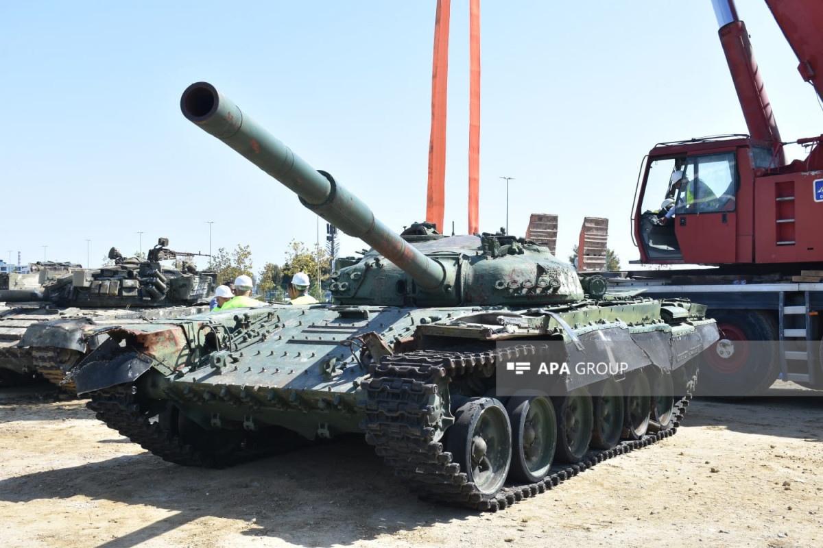 So-called "symbol of Armenian victory" tank that shot in Shusha by ...