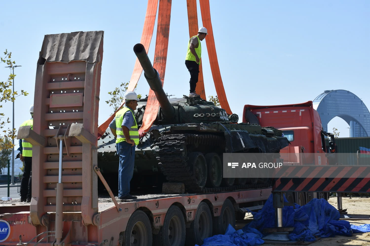 So-called "symbol of Armenian victory" tank that shot in Shusha by ...