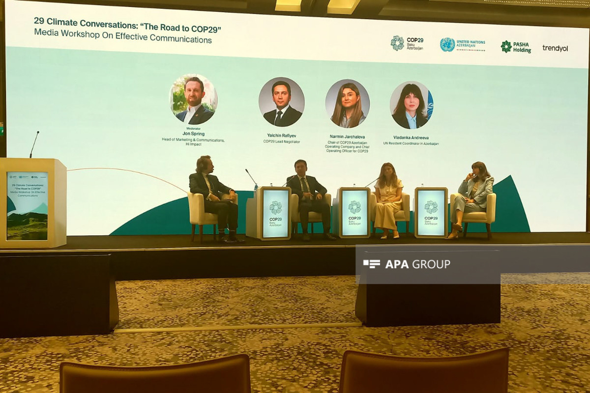 Pre-COP29 media workshop on effective communication strategies held in ...