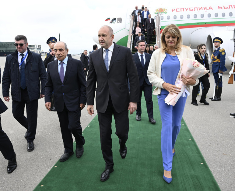 Bulgarian President Rumen Radev arrived in Azerbaijan on an official visit
