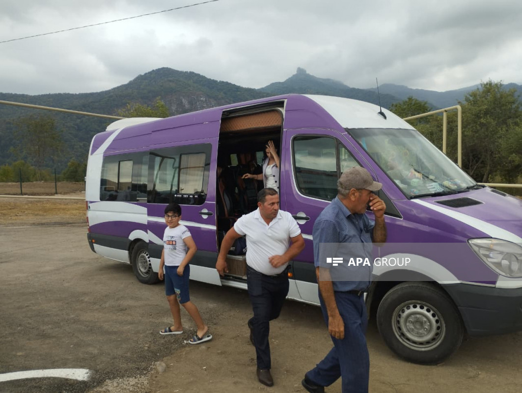 First relocation caravan arrives in village of Vangli in Azerbaijan's ...