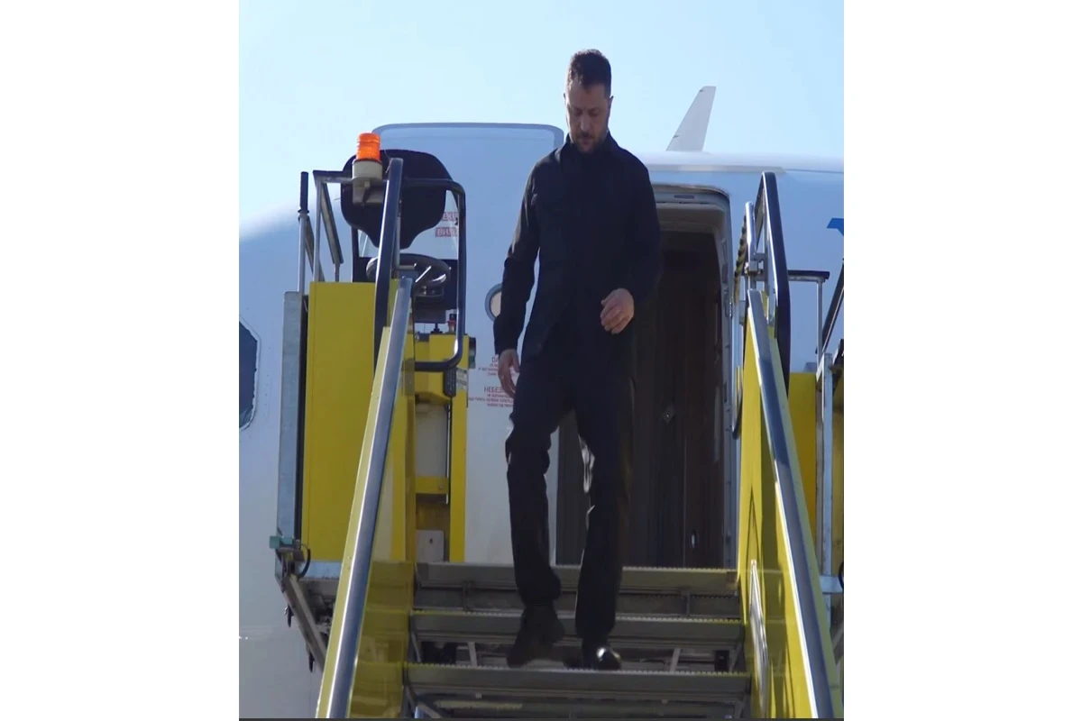 Ukrainian President arrives in Denmark