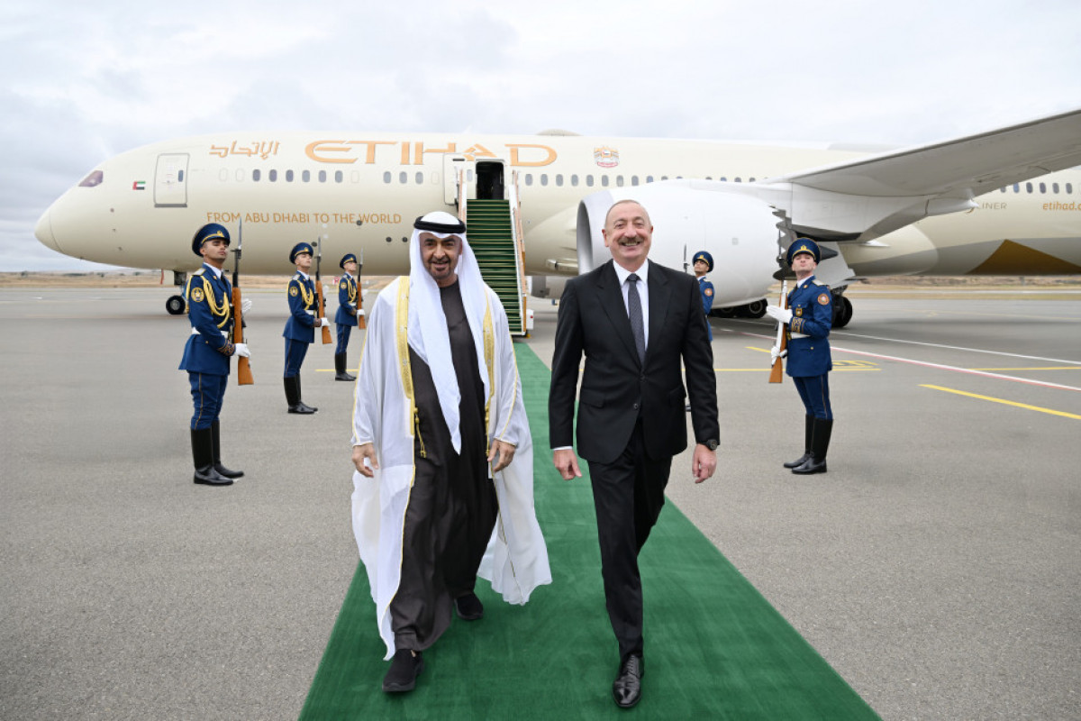 President of United Arab Emirates arrives in Azerbaijan for official visit
