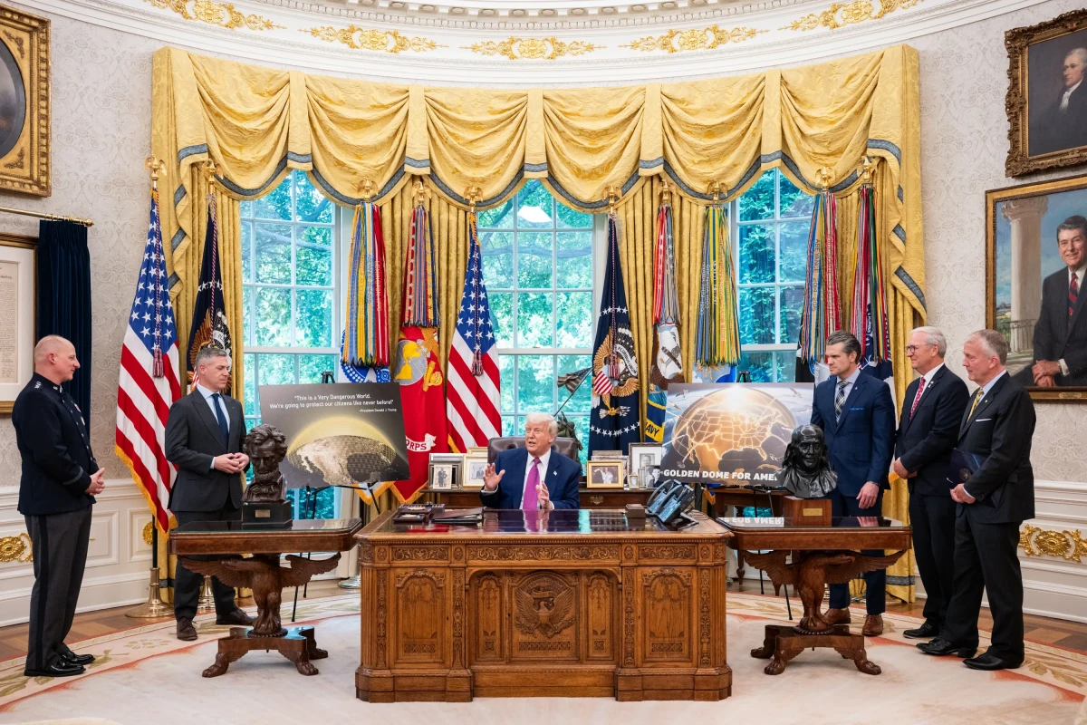 Trump reveals location of Golden Dome missile defense system's command ...